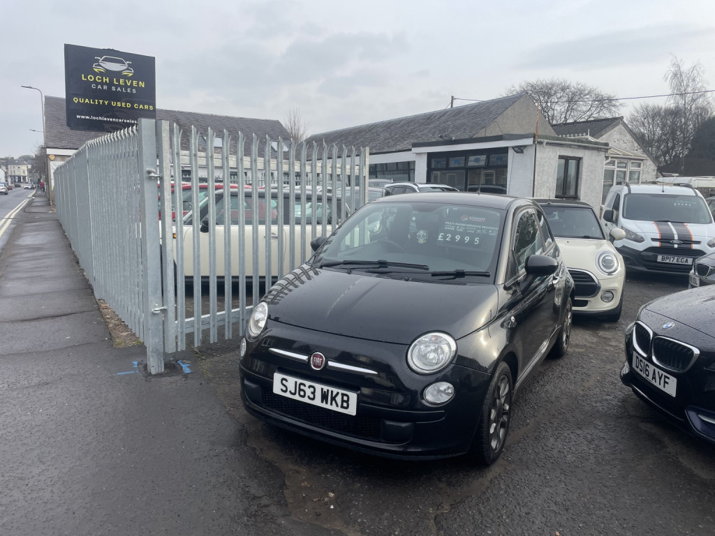 SOLD - Used FIAT 500 2013 Black in Kinross, Perth and Kinross | Loch ...